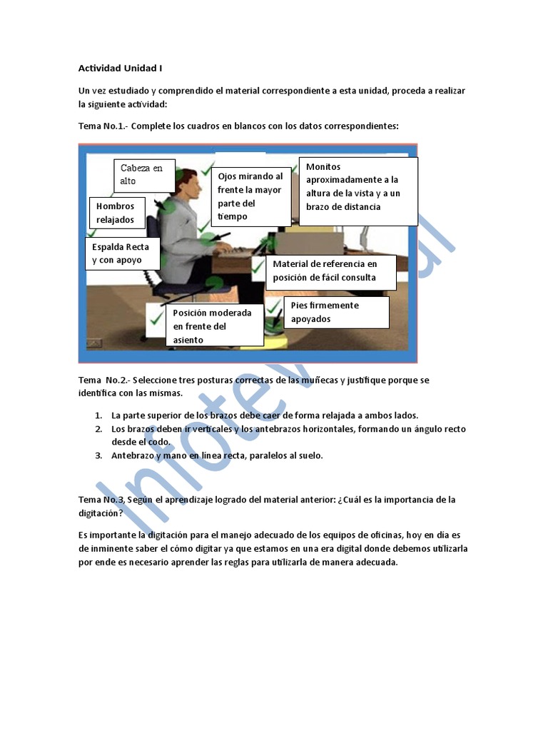 Actividad Unidad I Digitacion Basica | PDF Actividad Unidad I Digitacion Basica | PDF