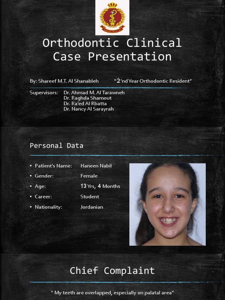 Orthodontic Clinical Case Presentation | PDF | Human Anatomy | Mouth