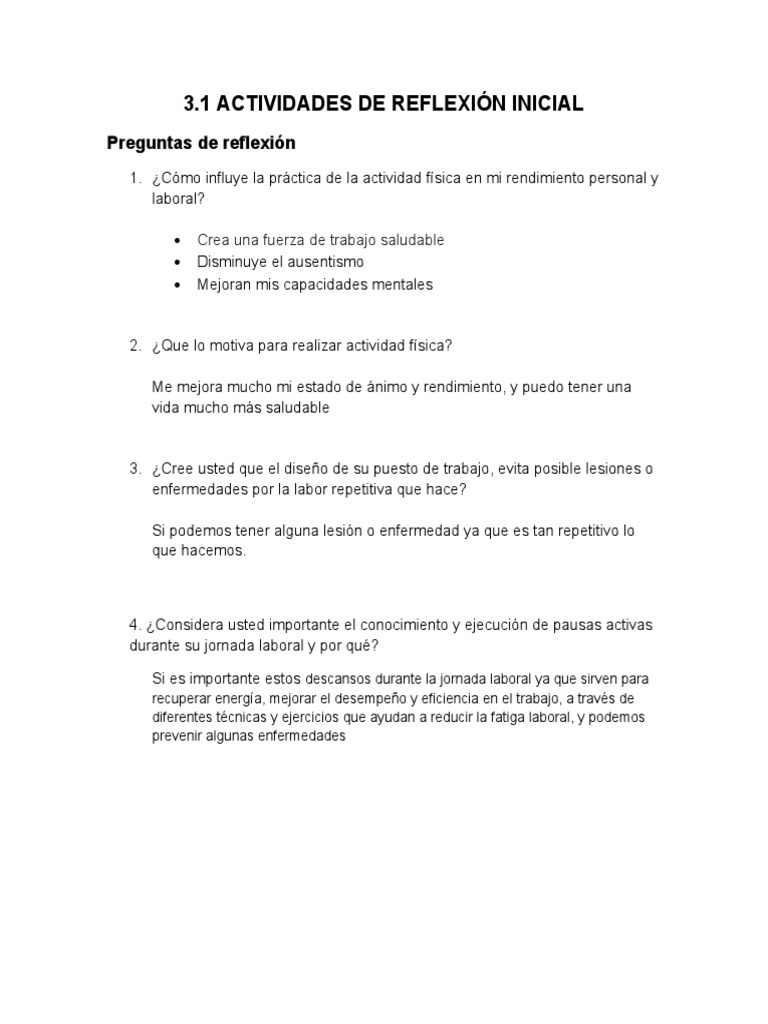 Actividad de Reflexion Inicial Manuela | PDF