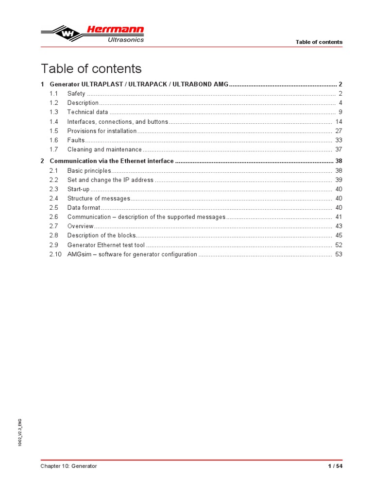 Hermman Generator - ULTRAPLAST - ULTRAPACK - ULTRABOND - AMG) PDF | PDF ...