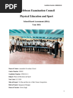 Physical Education SBA | PDF | Physical Education | Association Football
