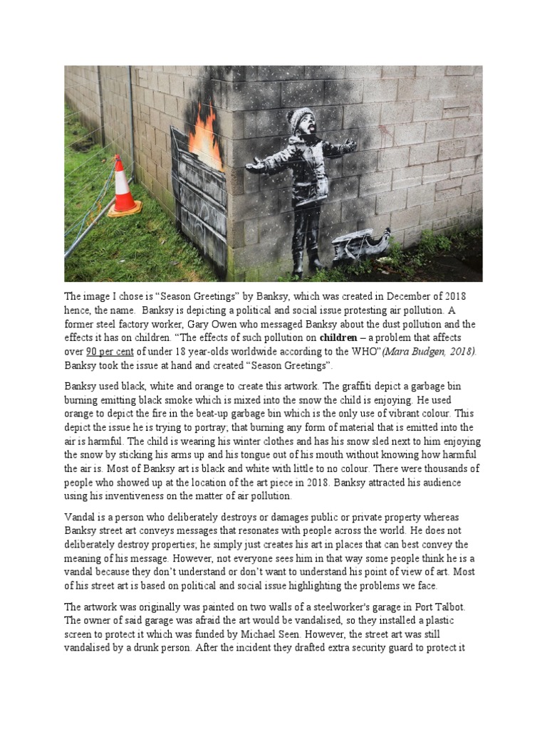 Banksy Graffiti Module 7 | Download Free PDF | Street Art | Vandalism