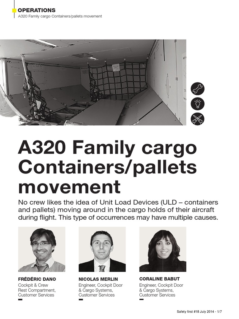 A320 Family Cargo Containers - Pallets Movement | PDF | Cargo | Business