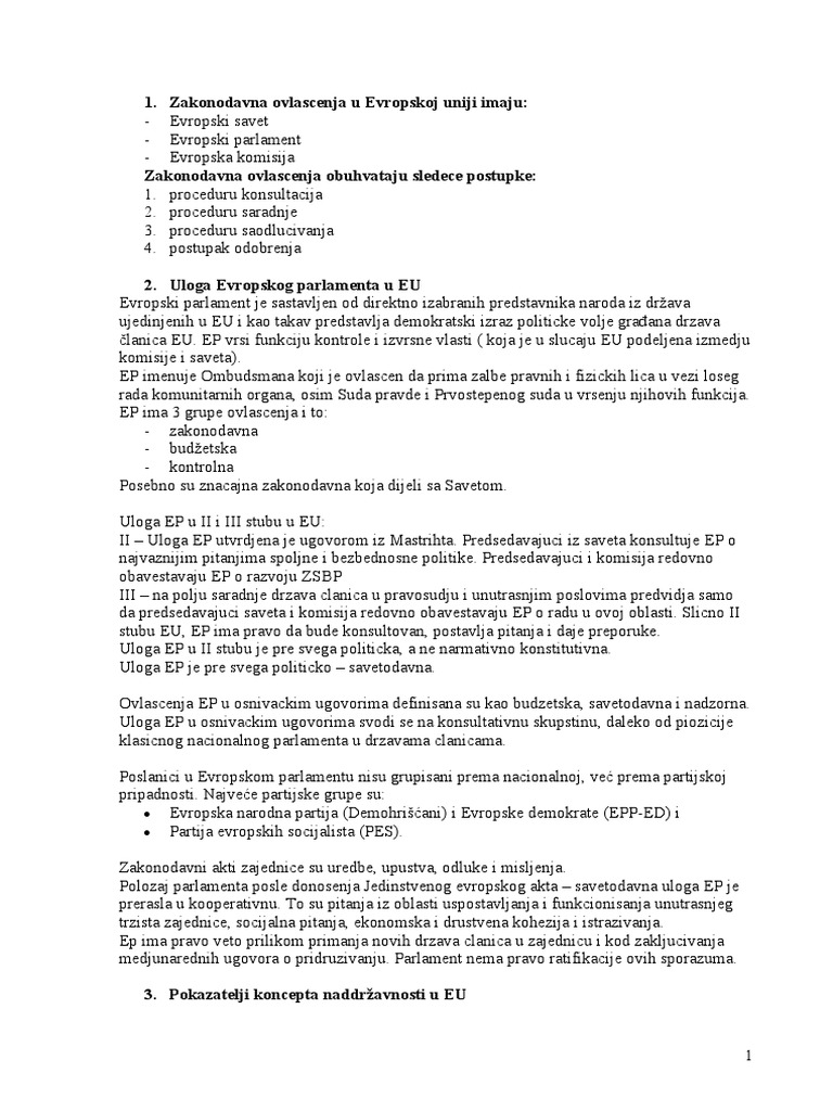 Pravo Eu Skripta | PDF