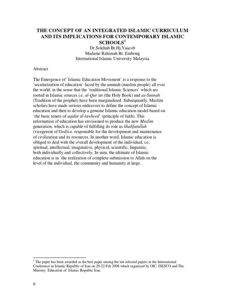 Islamic School Curriculum PDF | PDF | Curriculum | Quran