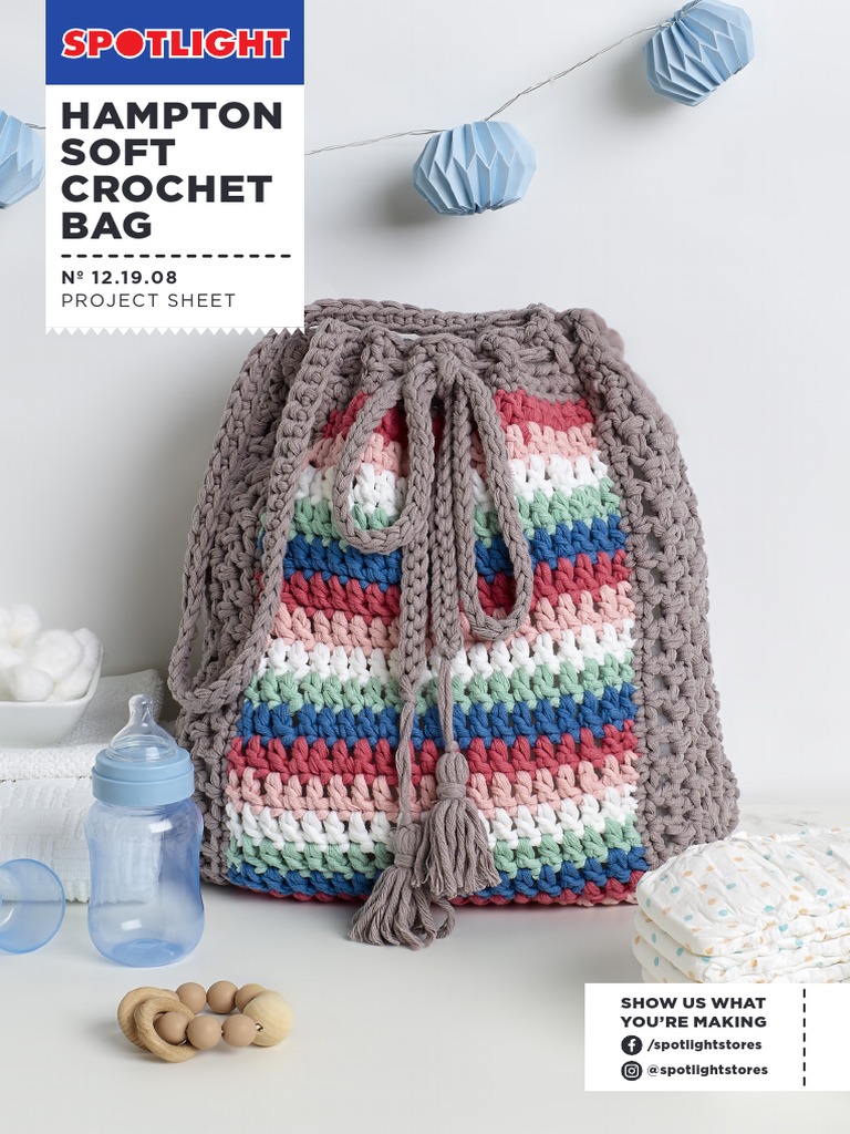 Hampton Soft Crochet BAG: Project Sheet | PDF | Handicrafts | Textile Arts