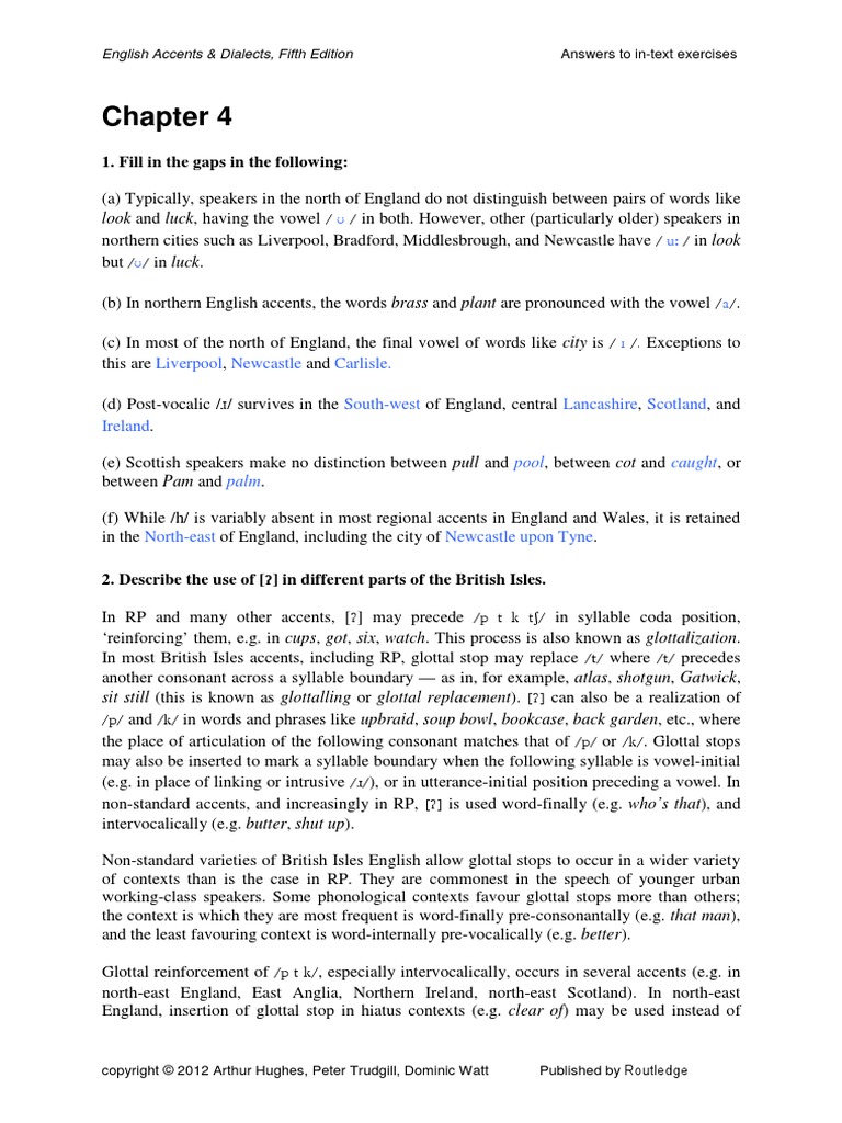 Ch04 Ans To Exercises | PDF | Syllable | Philology