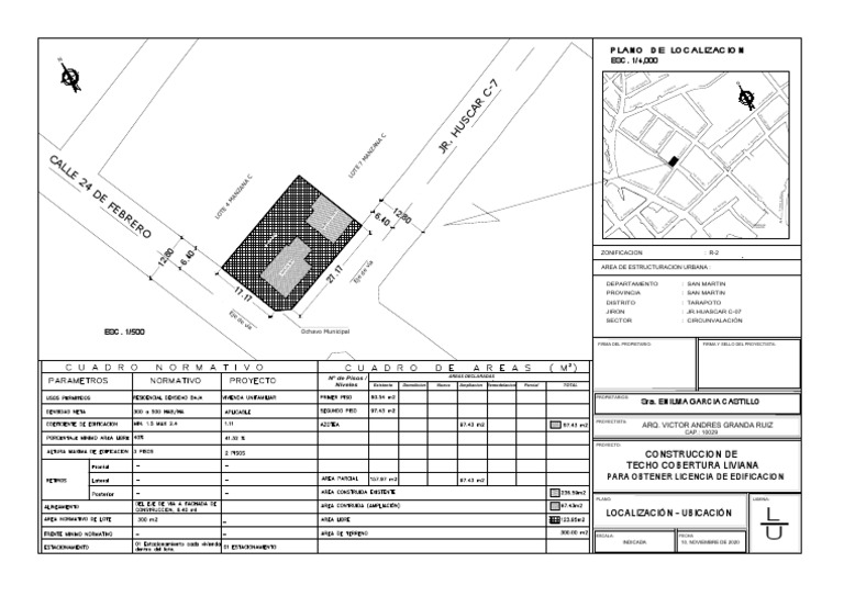 PLANO DE TECHOS Ubicación-Model | PDF