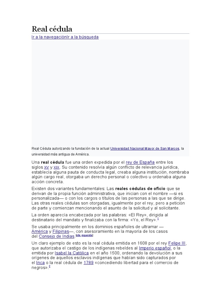 Real Cédula | PDF | Derecho | Historia