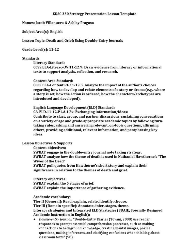 Final Project Lesson Plan 2 | PDF | Reading Comprehension | Cognition