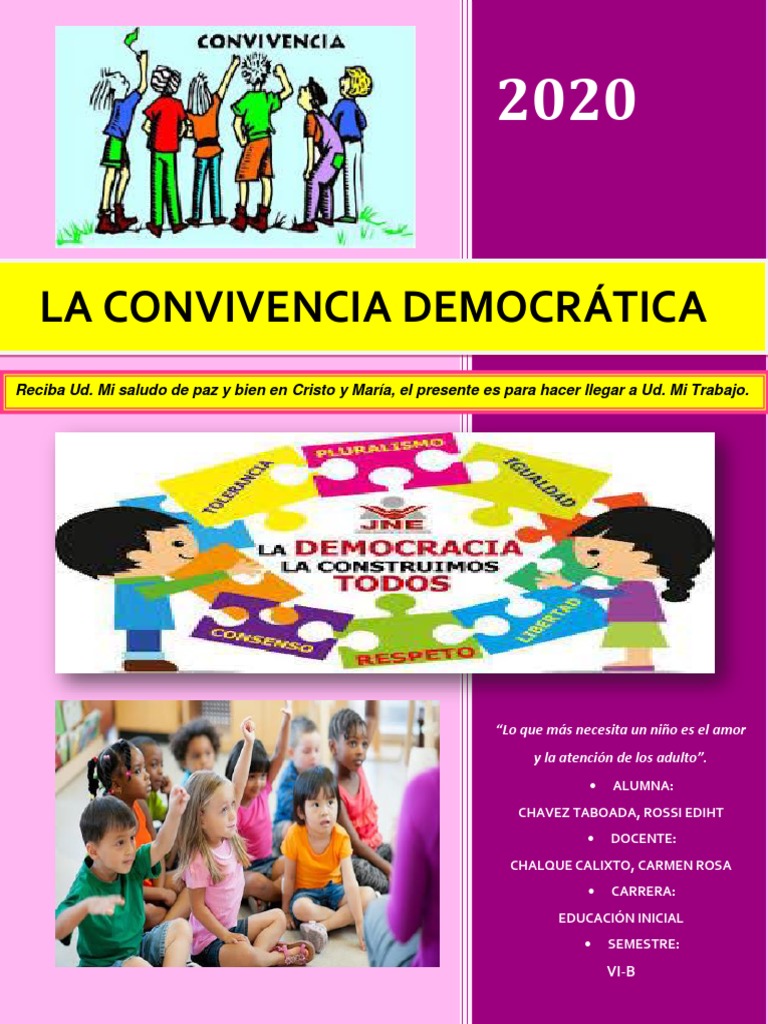 Convivencia Democratica | PDF | Tolerancia | Teorías filosóficas