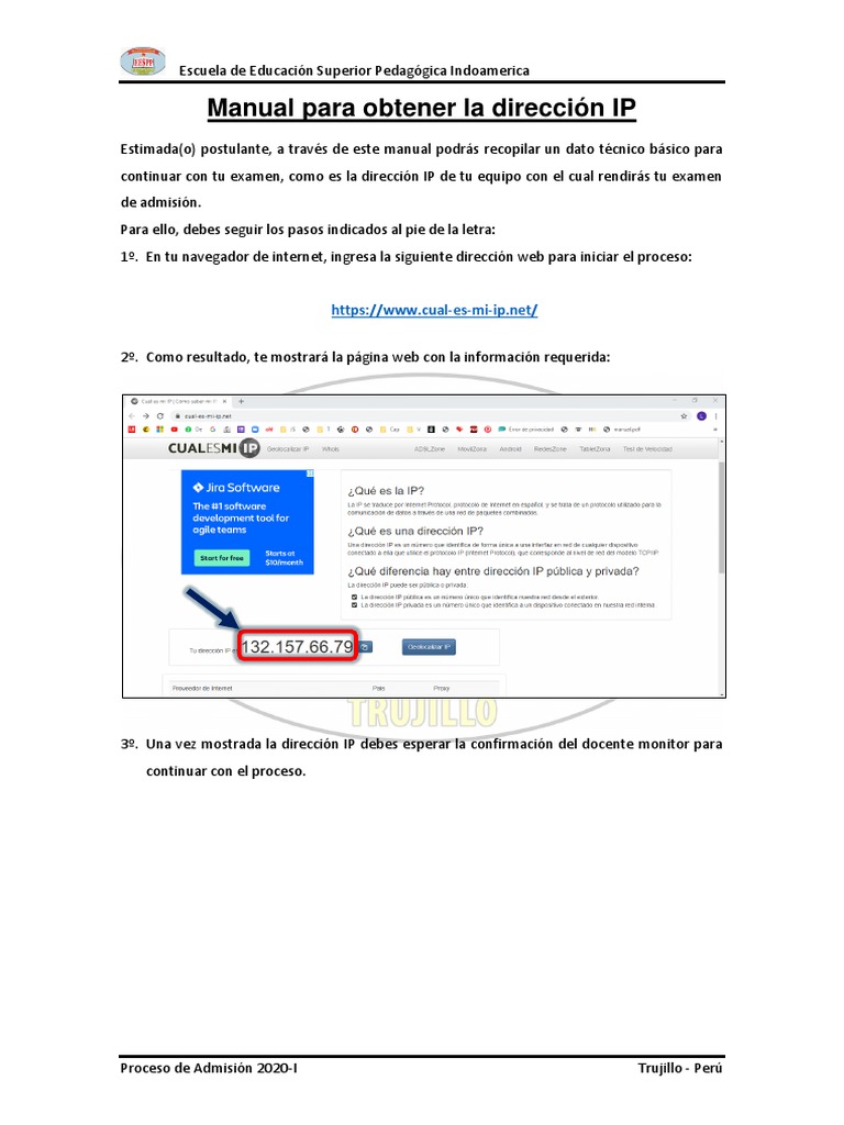 Manual para Obtener IP PDF | PDF
