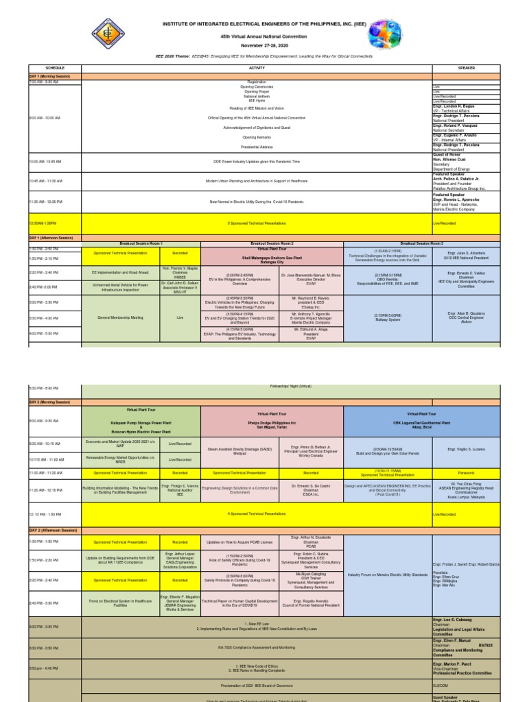 45th Virtual ANC Program Version 2.0 As of November 4 | PDF | Nature ...