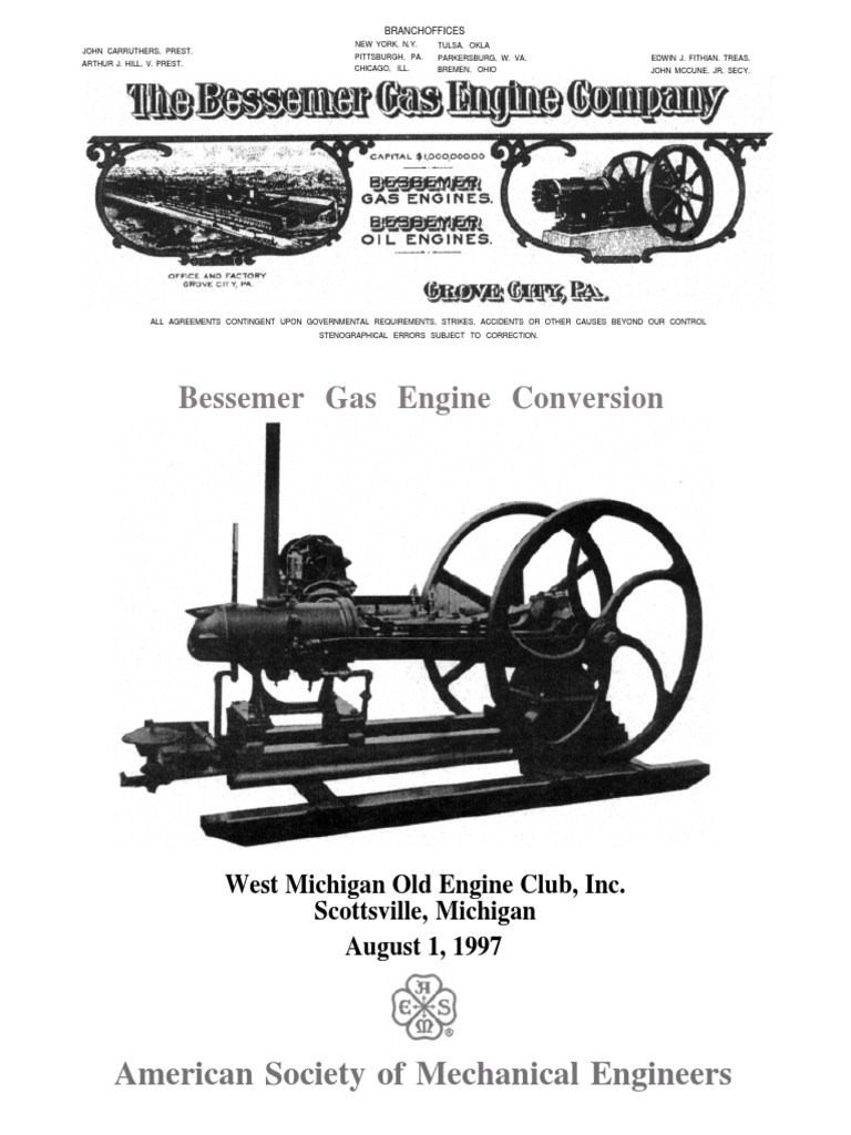 196 Bessemer Conversion Engine | PDF | Piston | Engines