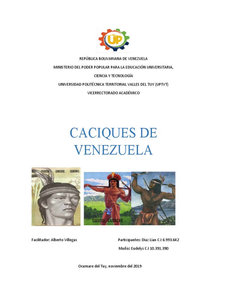 Caciques de Venezuela | PDF | Antiguas colonias españolas | Venezuela