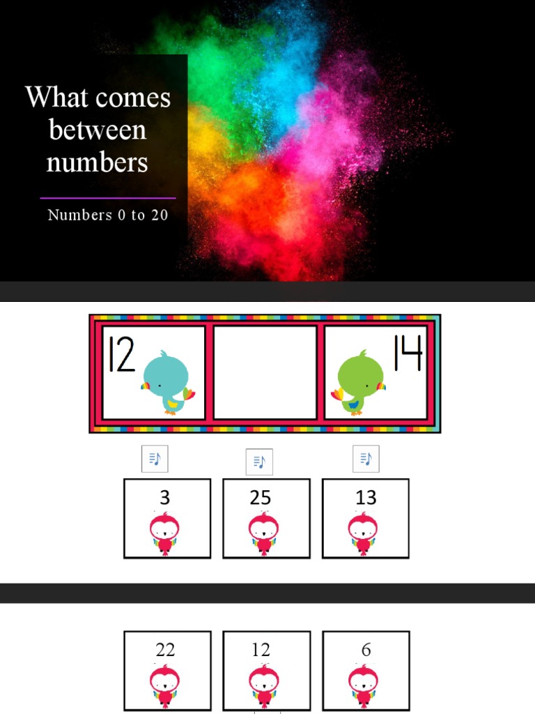 What Comes Between Numbers | PDF