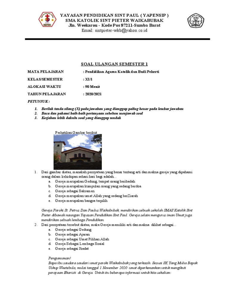 Soal Agama Kelas XI | PDF