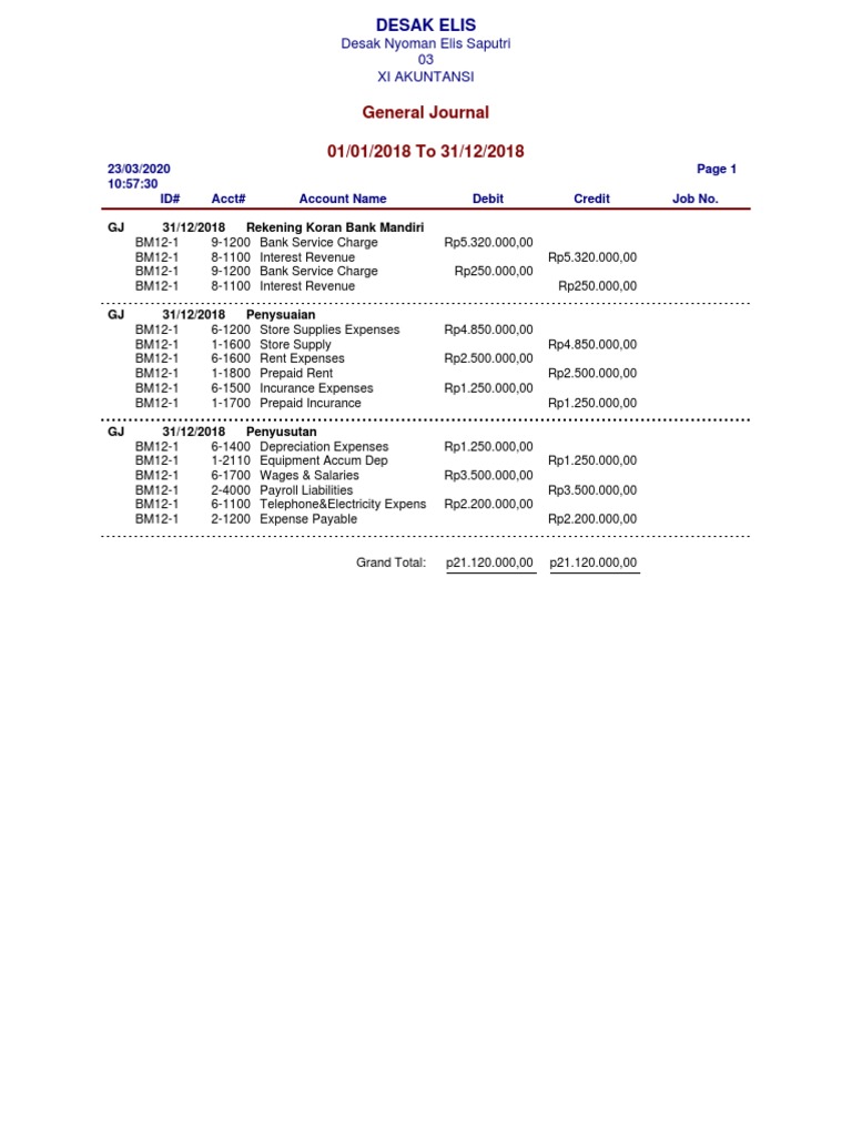General Journal | PDF