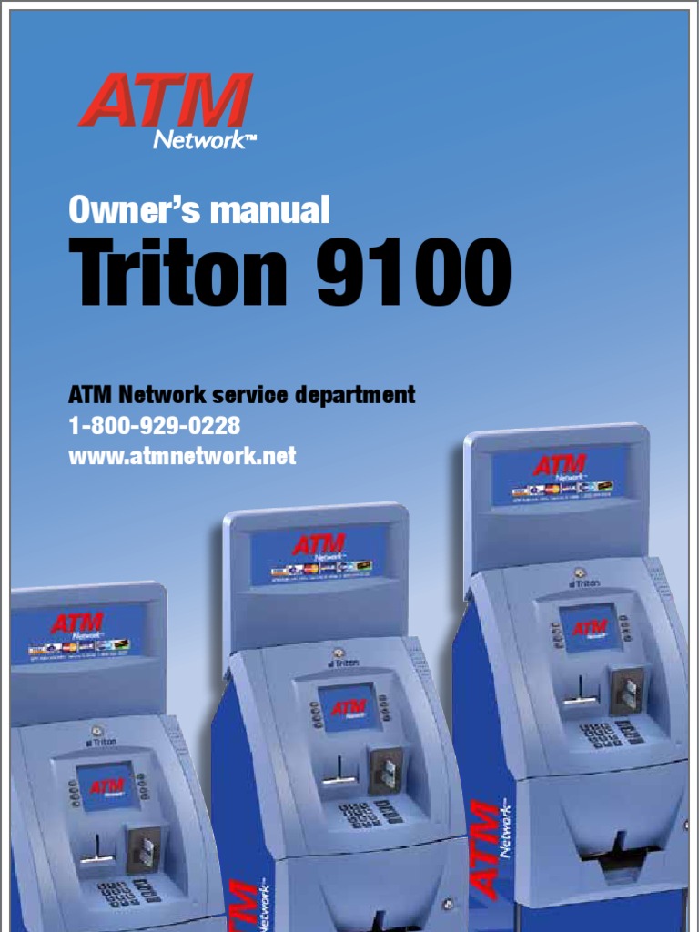 Triton 9100 ATM Manual | PDF | Automated Teller Machine | Personal ...