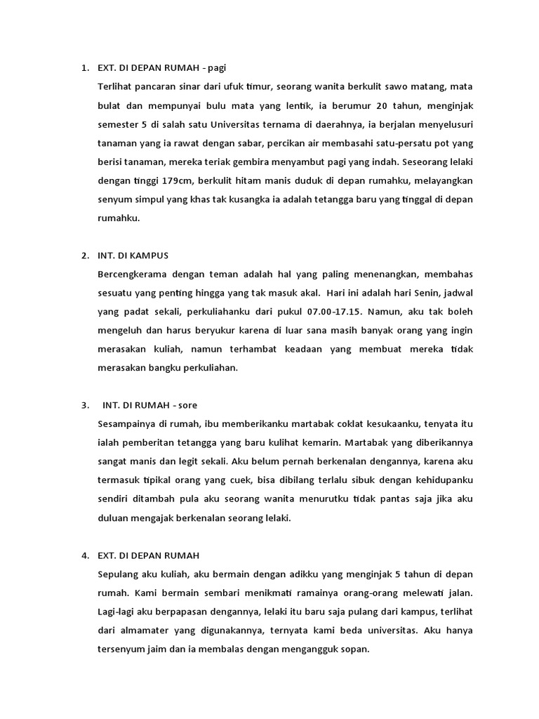 Treatment Naskah Skenario Film | PDF