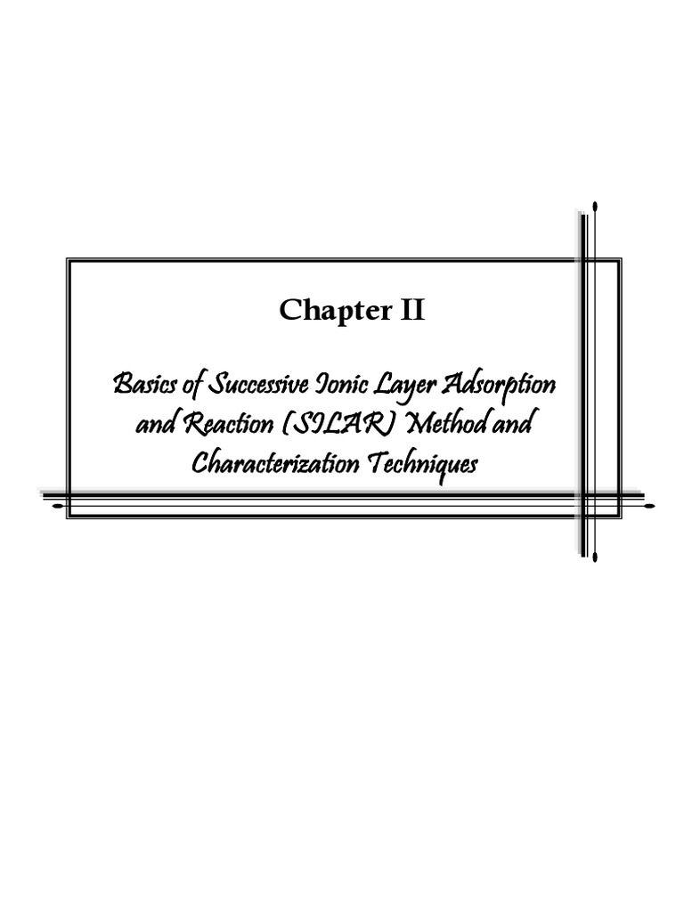 07 Basics of Successive Ionic Layer Adsorption and Reaction (Silar ...