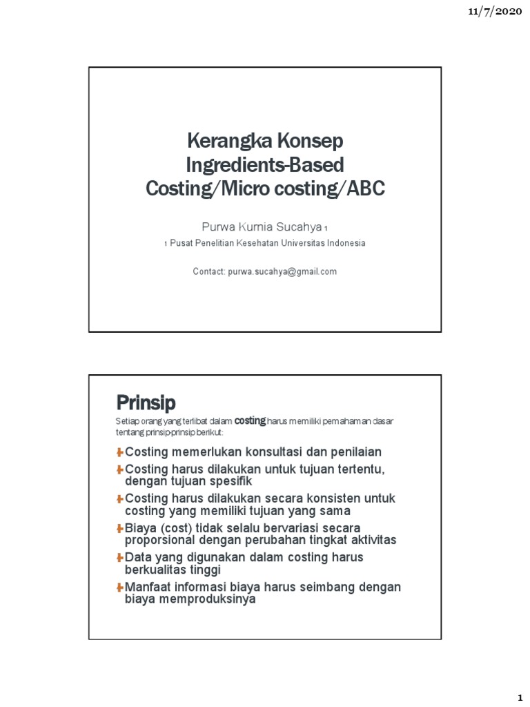 Metode ABC Costing - Bahasa - 2 | PDF