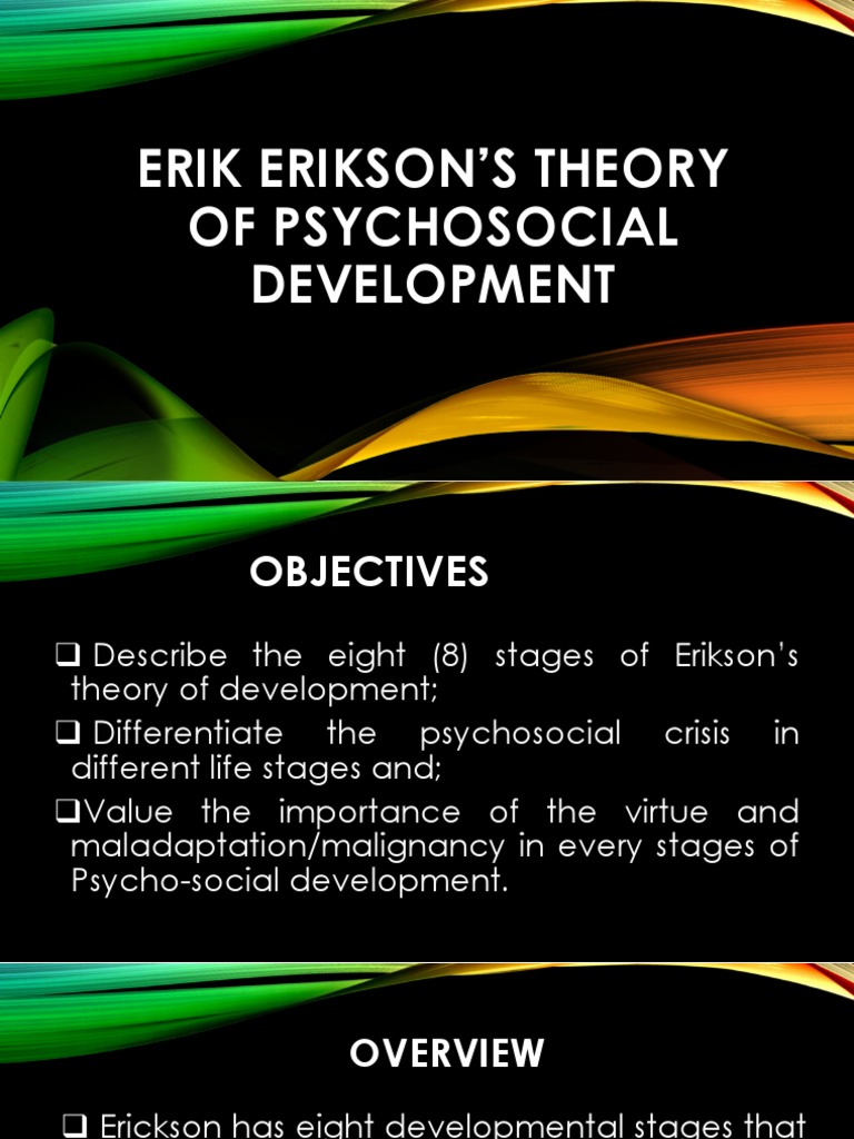 Erik Erikson's Theory of Psychosocial Development | PDF | Psychology | Behavioural Sciences