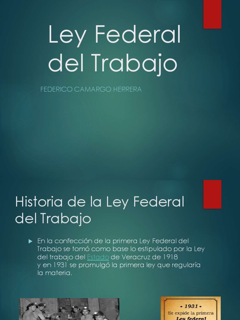 Ley Federal Del Trabajo | PDF | Derecho laboral | Tiempo de trabajo