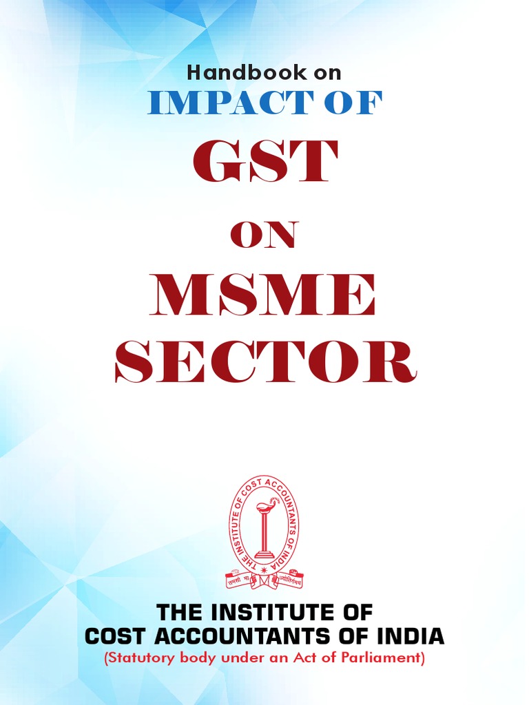 Impact of GST On MSME Sector | PDF | Small And Medium Sized Enterprises ...