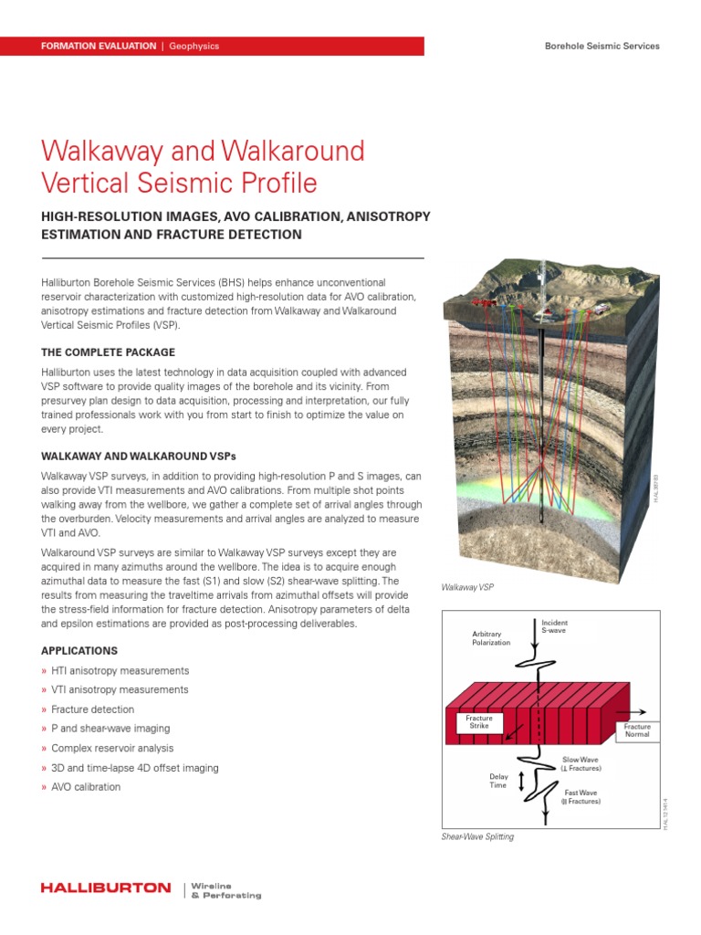 Walkaway and Walkaround Vertical Seismic Profile | PDF | Reflection ...