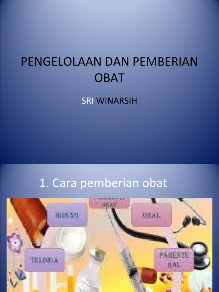 Cara Pemberian Obat | PDF