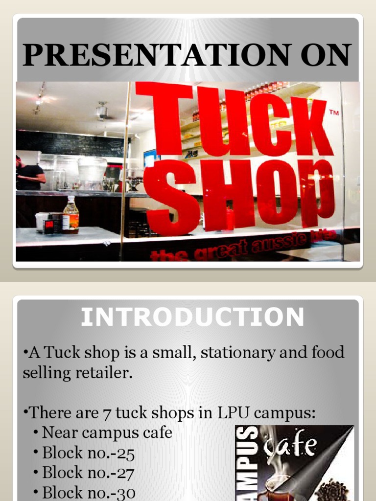 Tuck Shop | PDF | Economies | Retailing