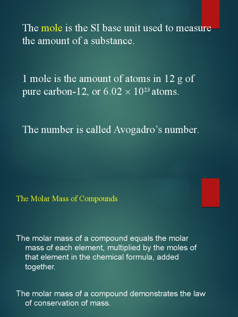The Is The SI Base Unit Used To Measure The Amount of A Substance | PDF ...