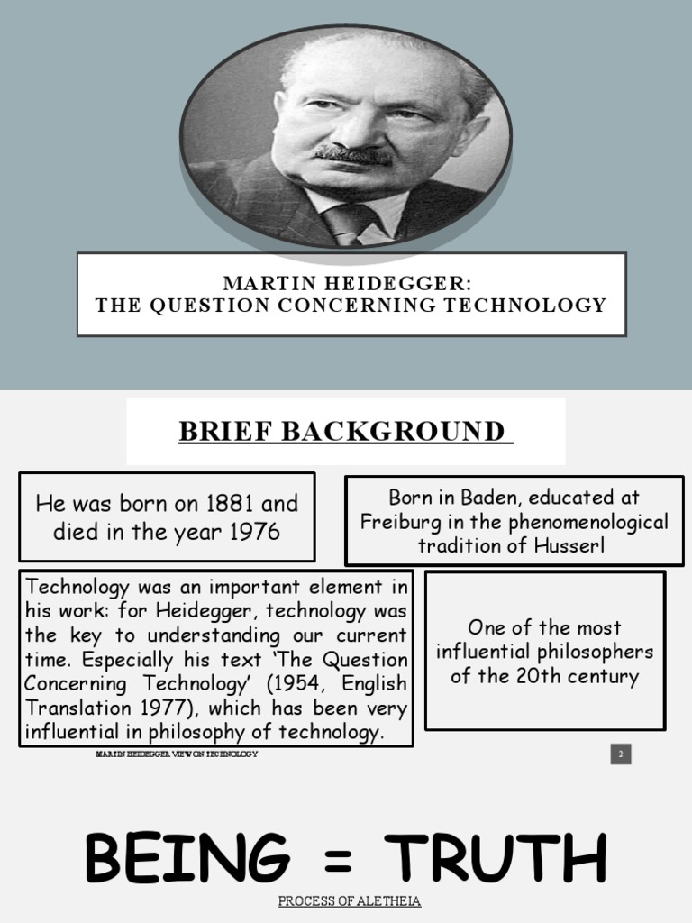 Martin Heidegger: The Question Concerning Technology | PDF | Martin ... Martin Heidegger: The Question Concerning Technology | PDF | Martin ...