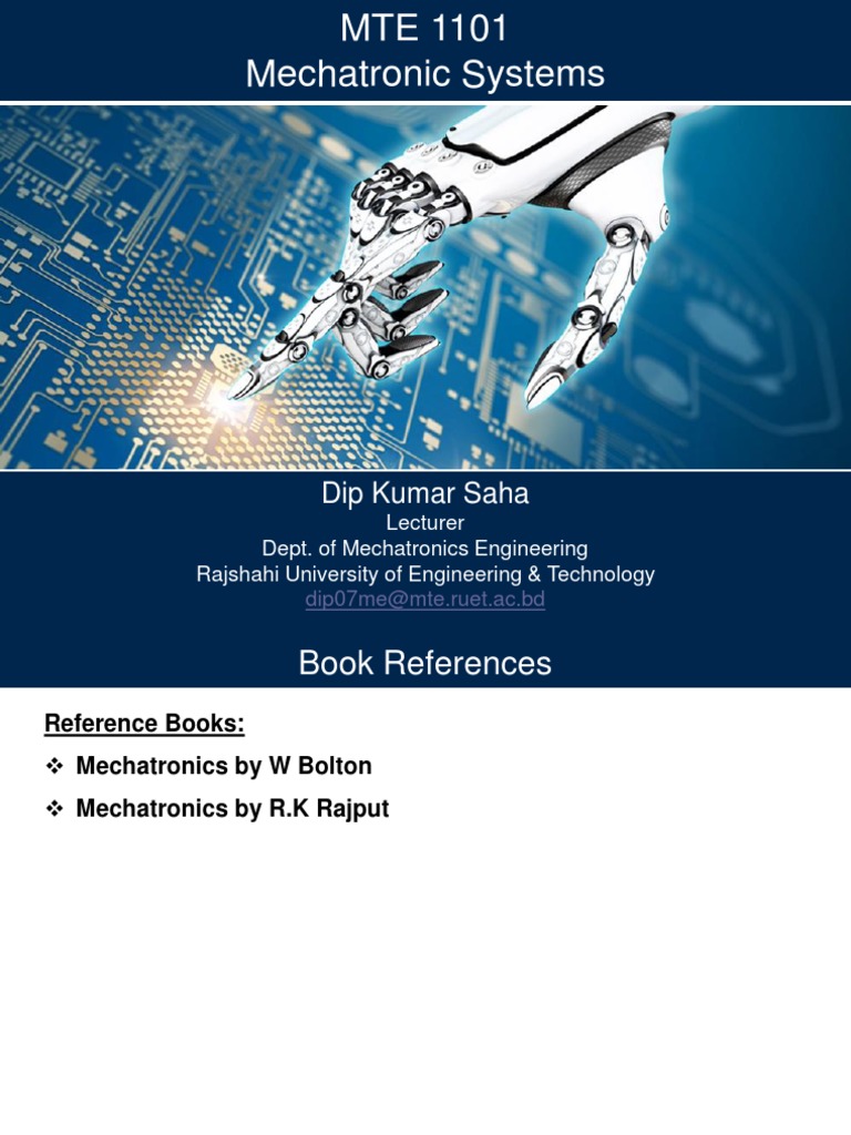 Mechatronics Course Overview | PDF | Sensor | Amplifier