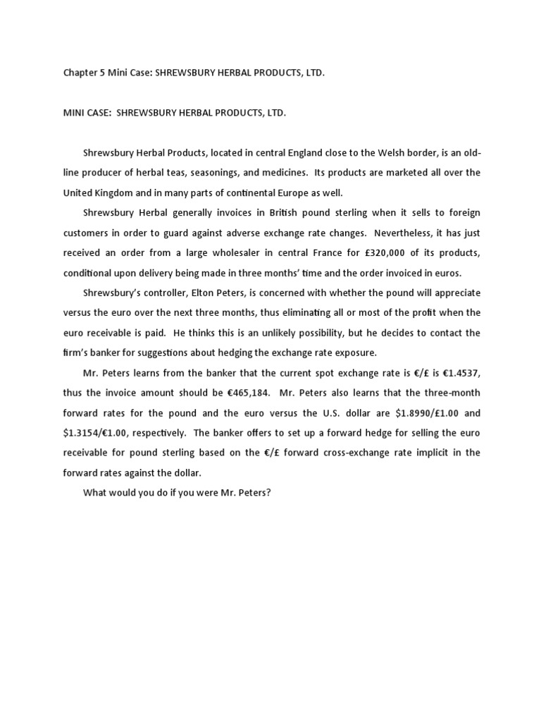 Homework 3 | PDF | Exchange Rate | Hedge (Finance)