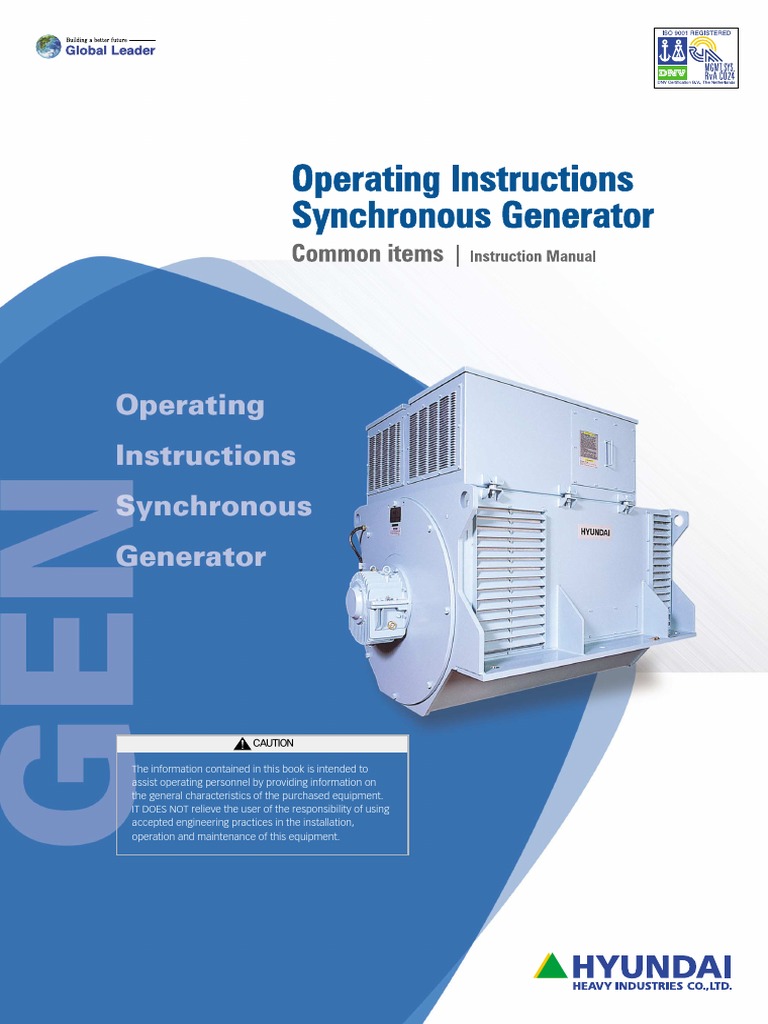 O&m Manual Hhi-Generator | Download Free PDF | Electric Generator | Rectifier