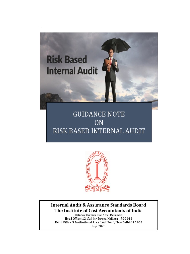Guidance Note On Internal Audit | PDF | Internal Audit | Internal Control