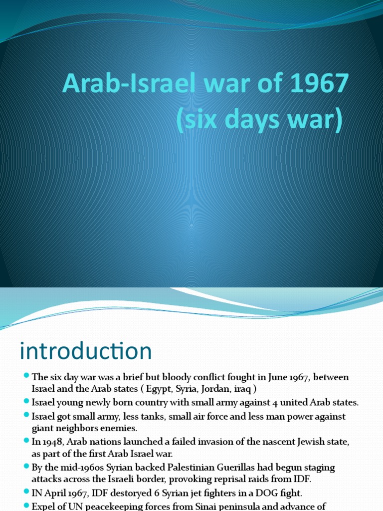 1967 Arab-Israel Six Day War Overview | PDF | Six Day War | Israel