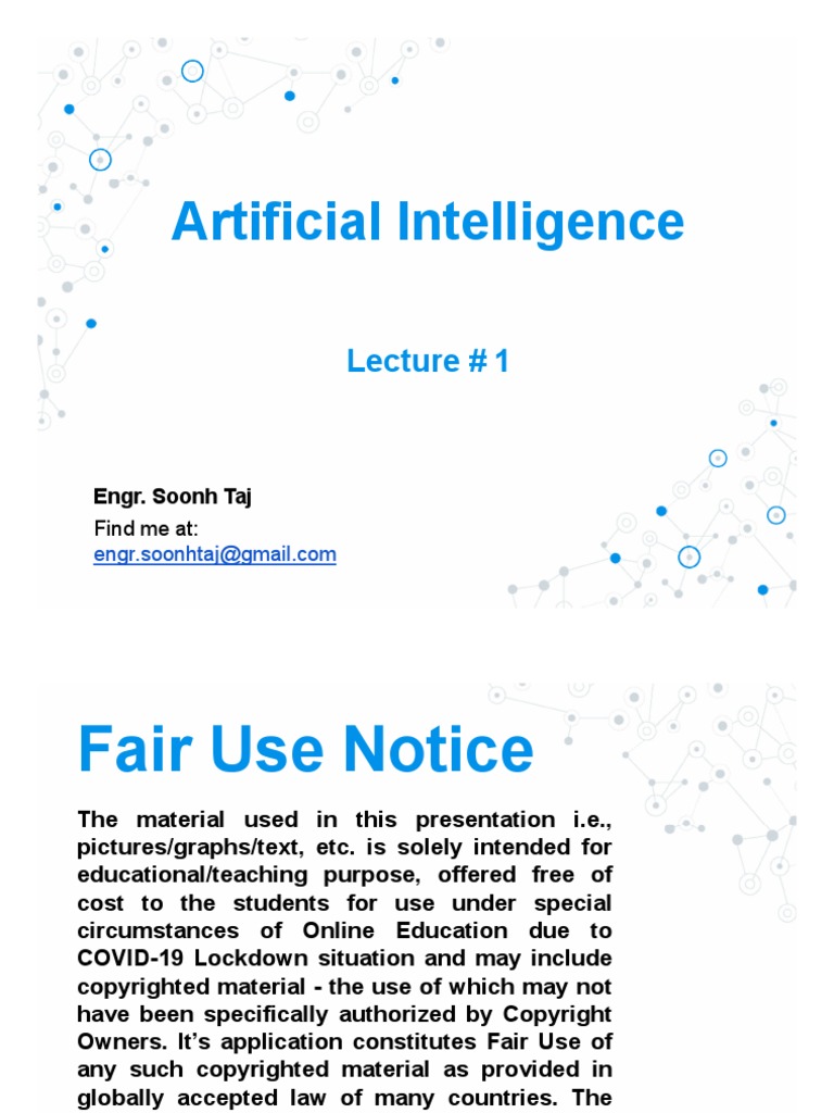 Lec#1 PDF | Download Free PDF | Artificial Intelligence | Intelligence (AI) & Semantics