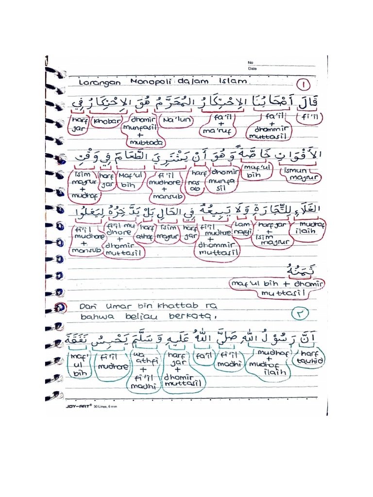 Latihan I'rab Bahasa Arab | PDF