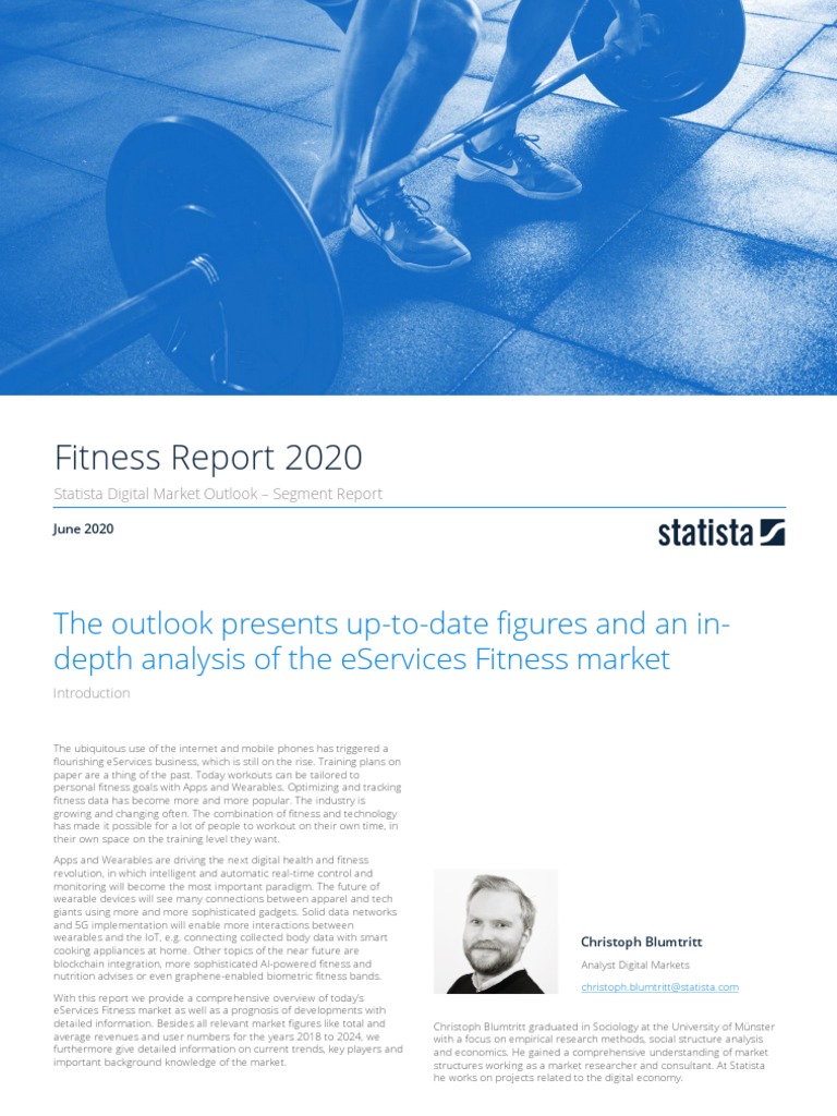 Fitness Report 2020: Statista Digital Market Outlook - Segment Report ...
