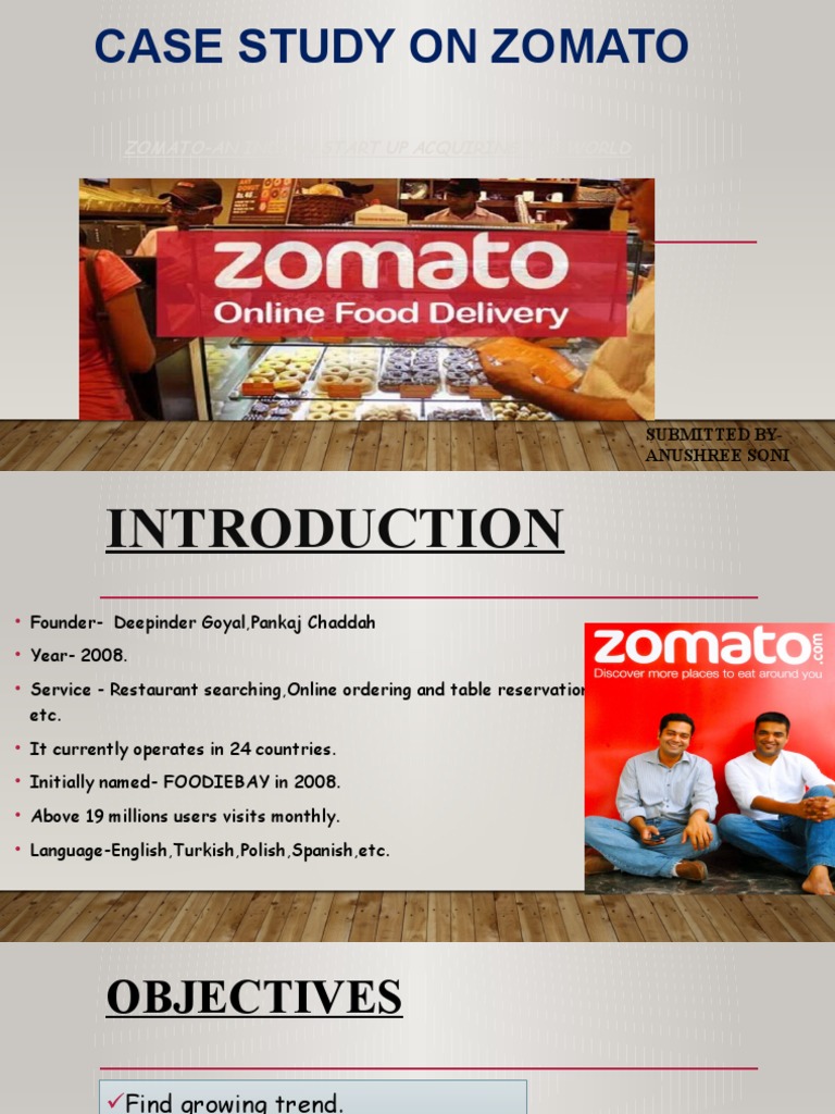 CASE STUDY ON ZOMATO-Eship | PDF