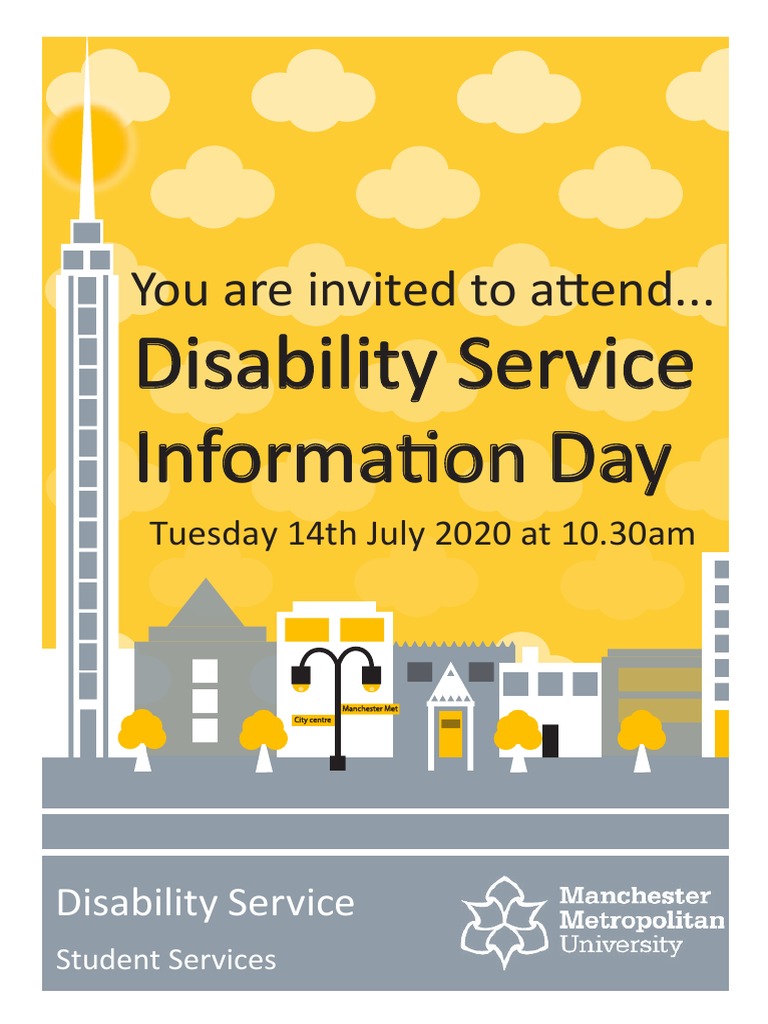 Manchester Met Disability Service Info Day | PDF