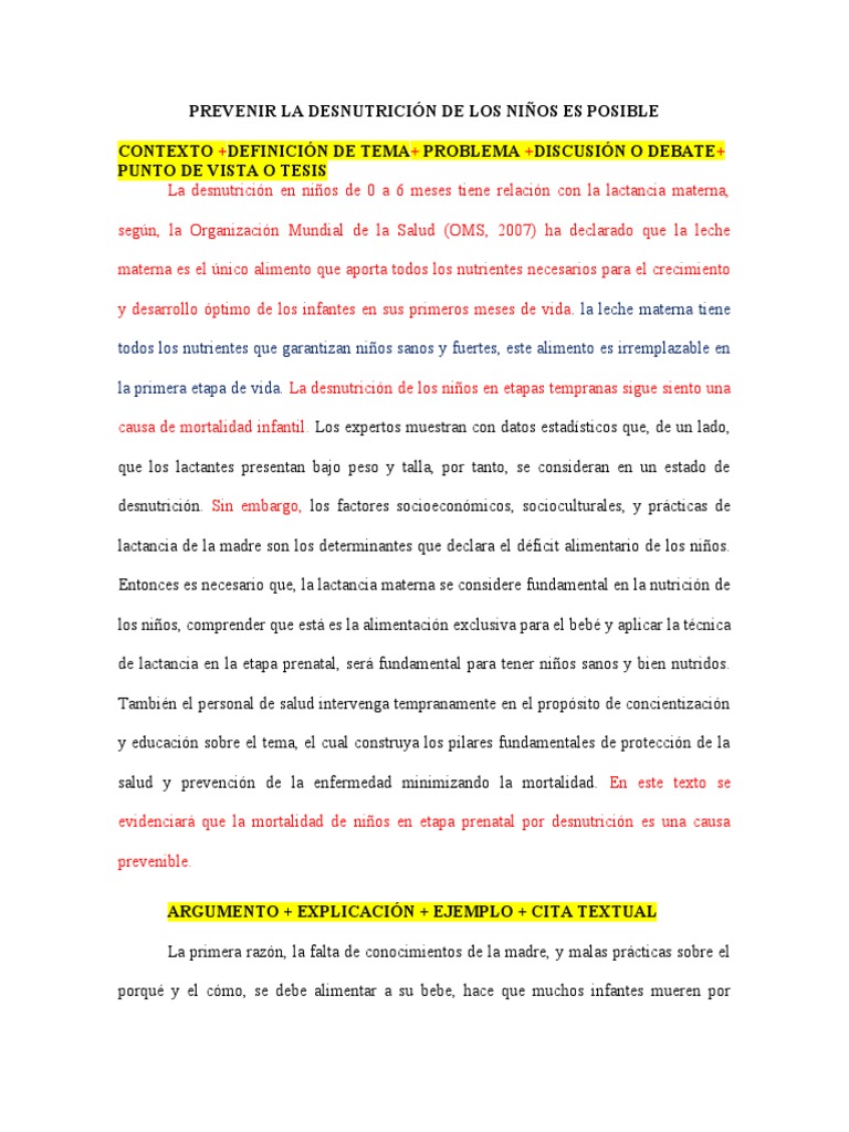 Lactancia Desnutrición Pdf Amamantamiento Desnutrición