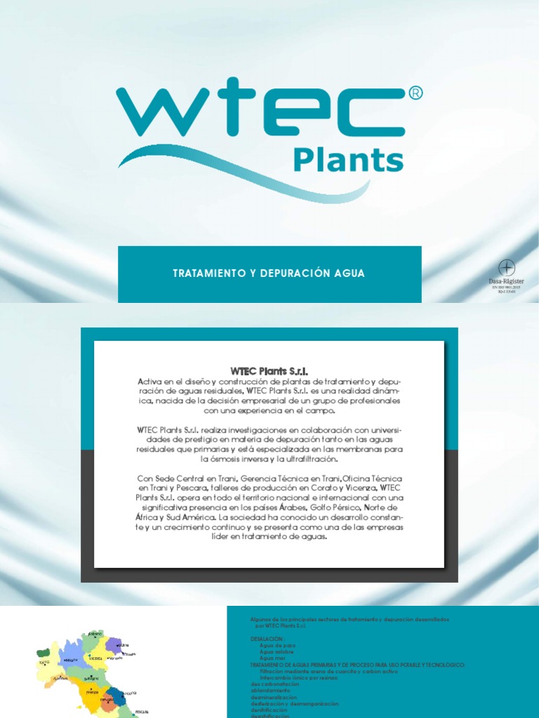WTEC Plants Presentación | PDF | Evaporación | Refrigeración