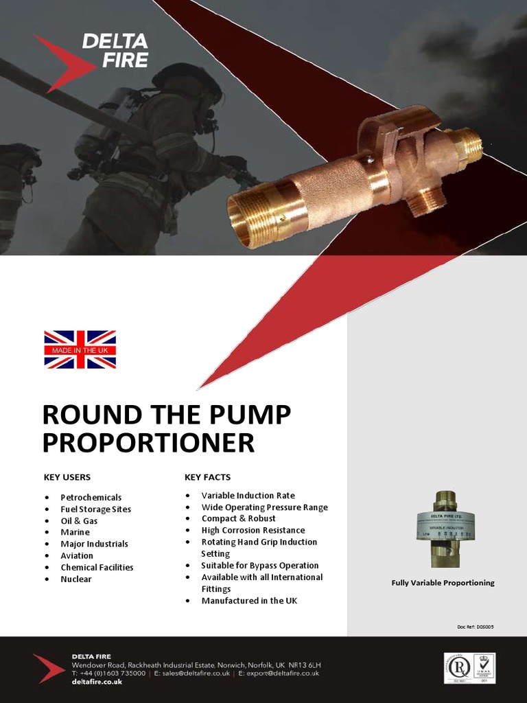 Round The Pump Proportioner: Key Users Key Facts | PDF | Pump ...