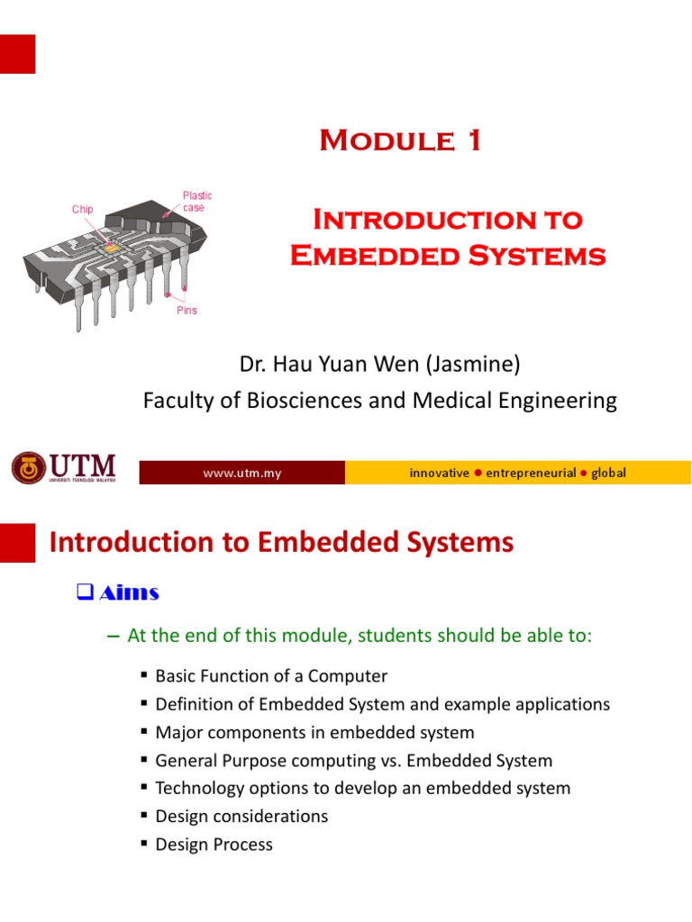 L01-Intro To Embedded Systems | PDF | Embedded System | Computer Program