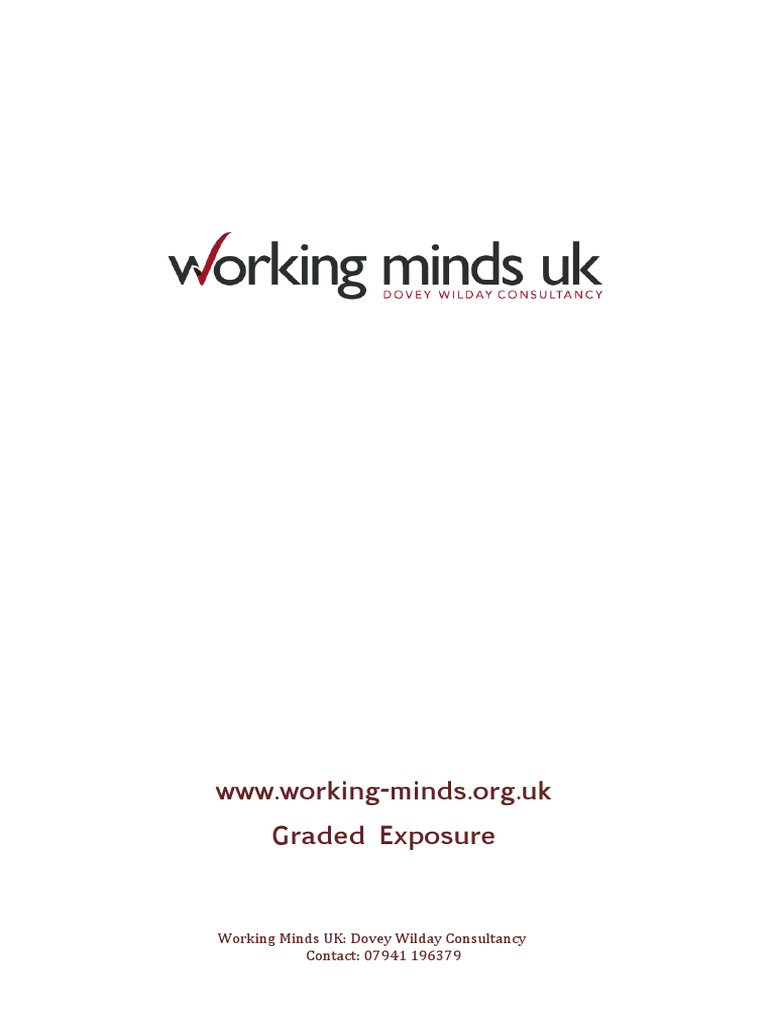 Graded Exposure for Anxiety Management | PDF | Cognitive Behavioral ...