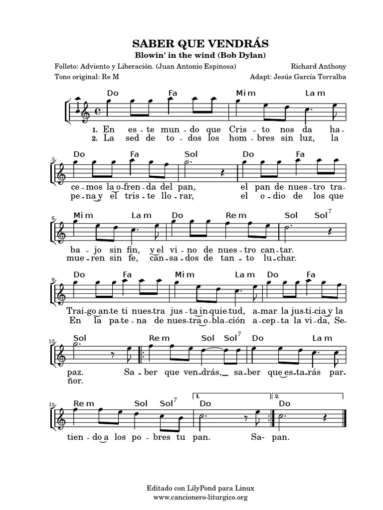 Saber Que Vendras S PDF | PDF
